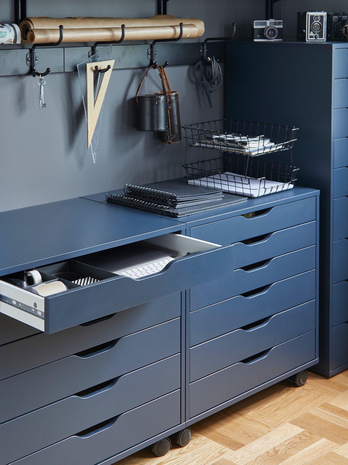 A colour-coordinated and stylish workspace at home - IKEA UK