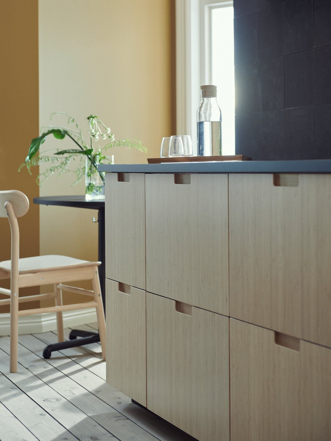 Clean and modern – FRÖJERED light bamboo kitchen - IKEA
