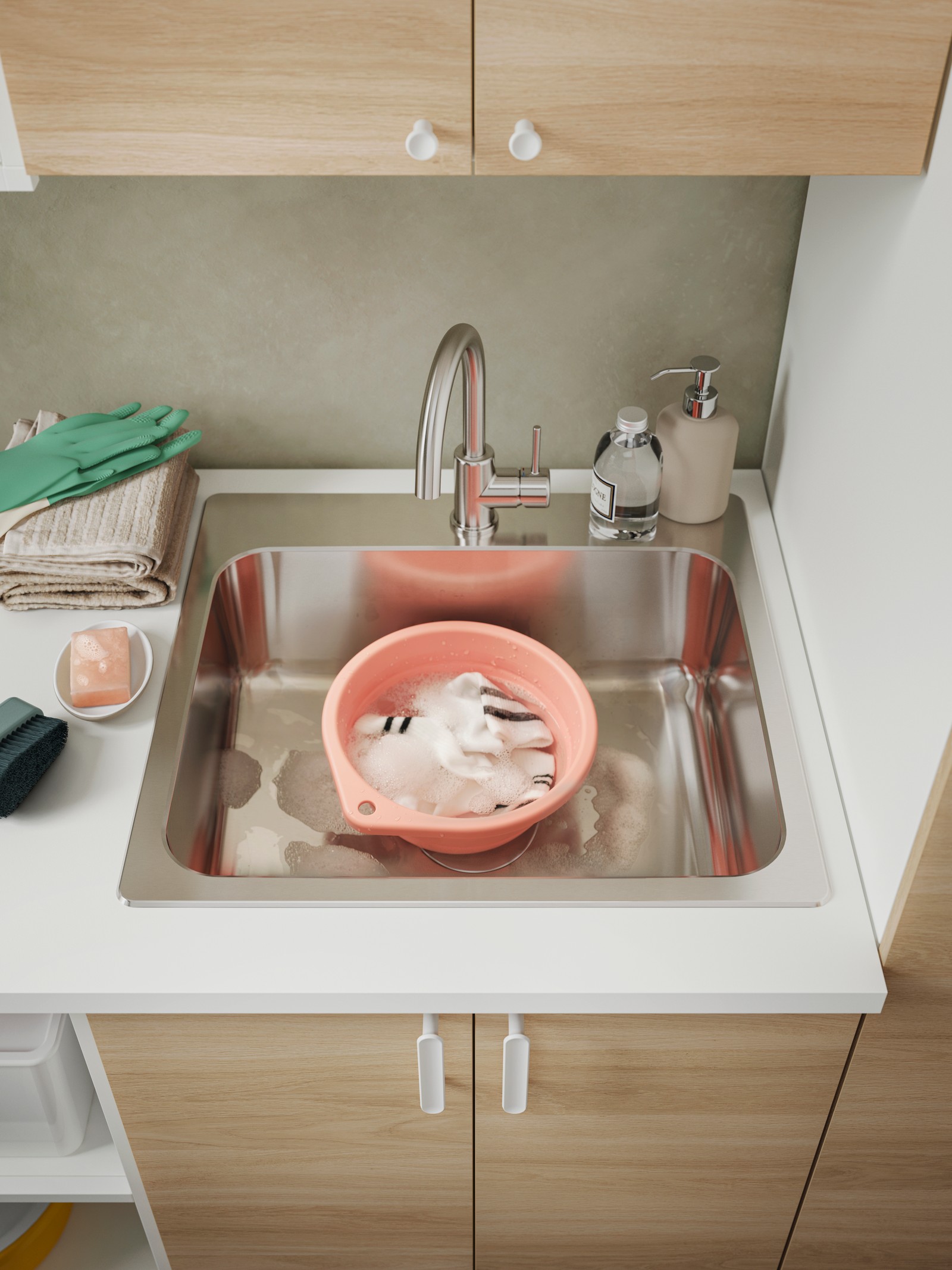 Your family laundry with storage and appliances - IKEA