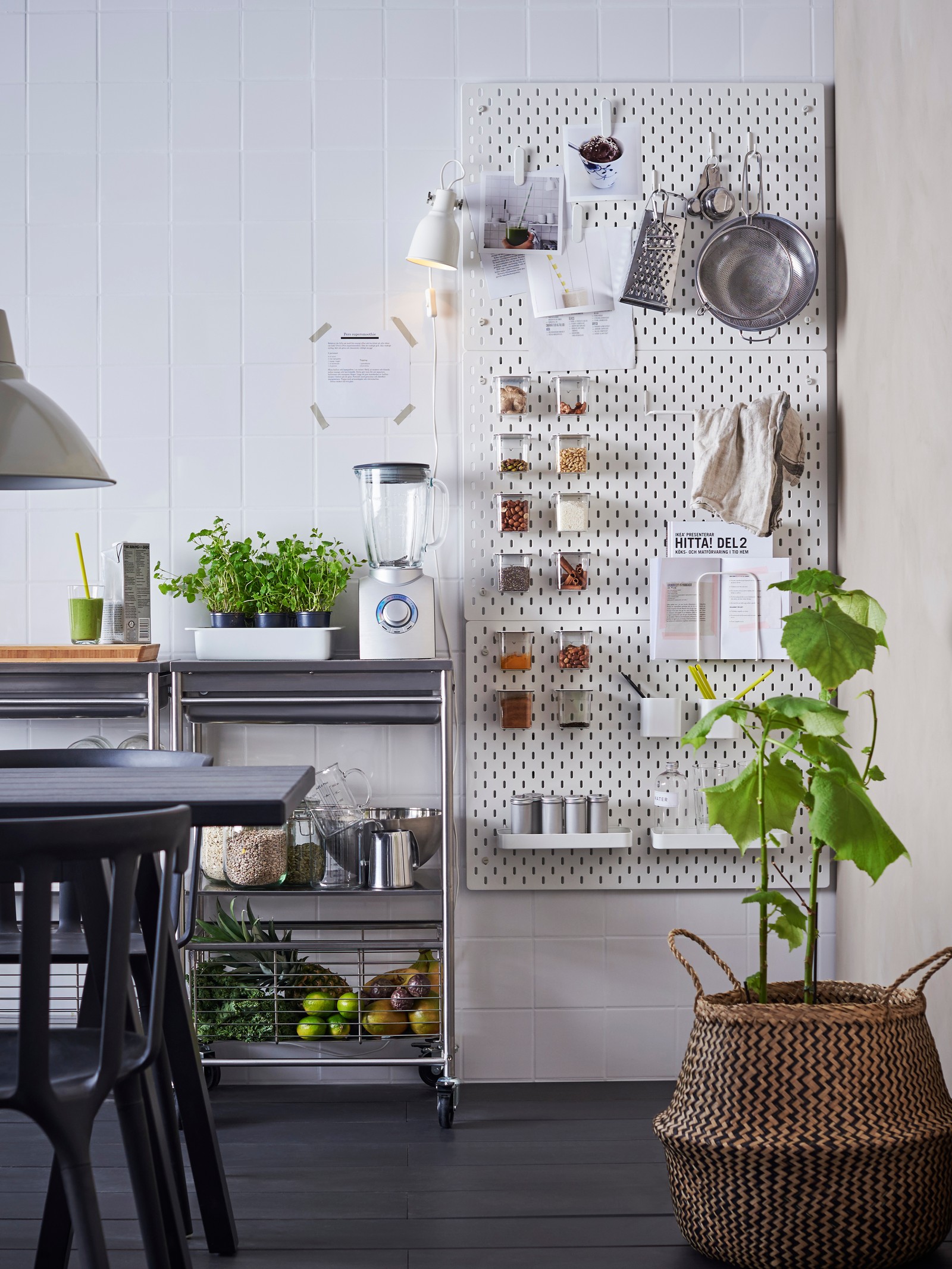 Indretningsidéer til en opbevaringstavle - IKEA