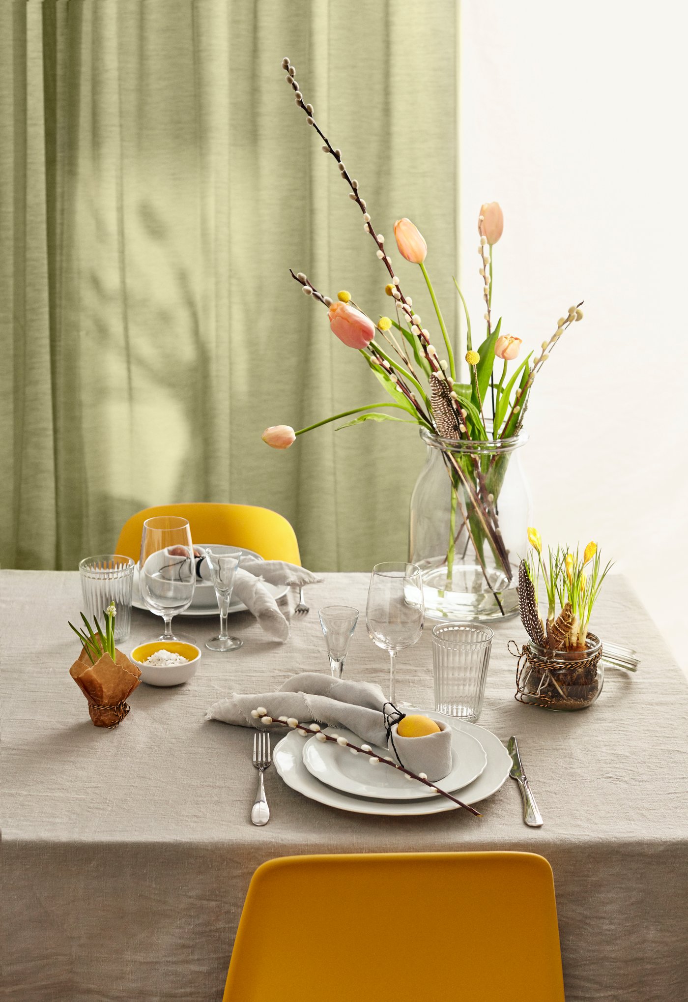 Enkel borddekking til påske - IKEA