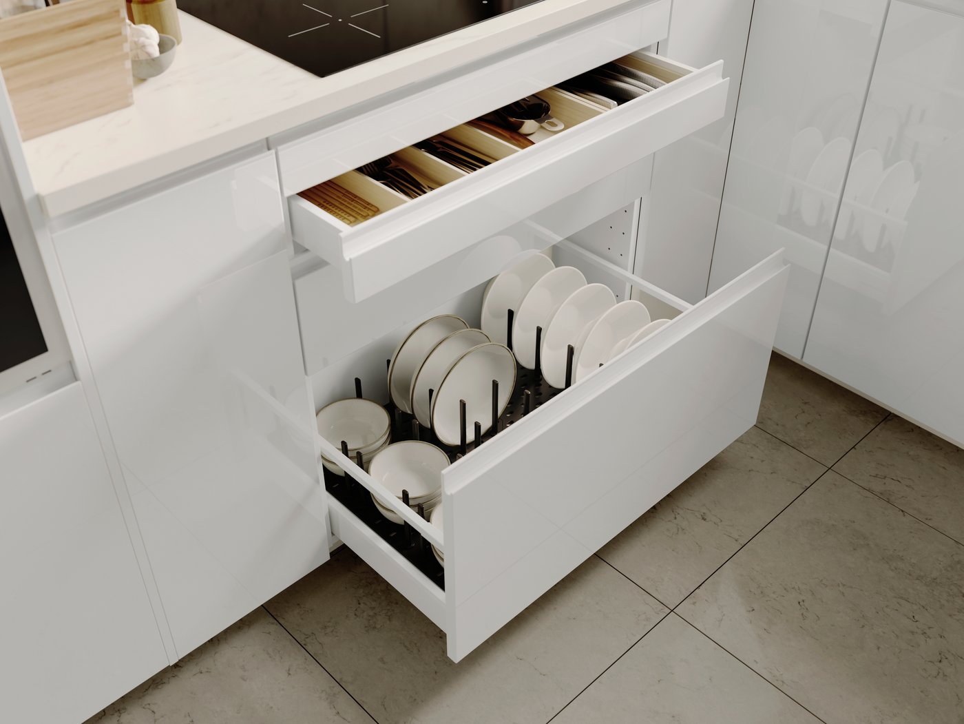 Cuisines METOD finition VOXTORP blanc brillant - IKEA