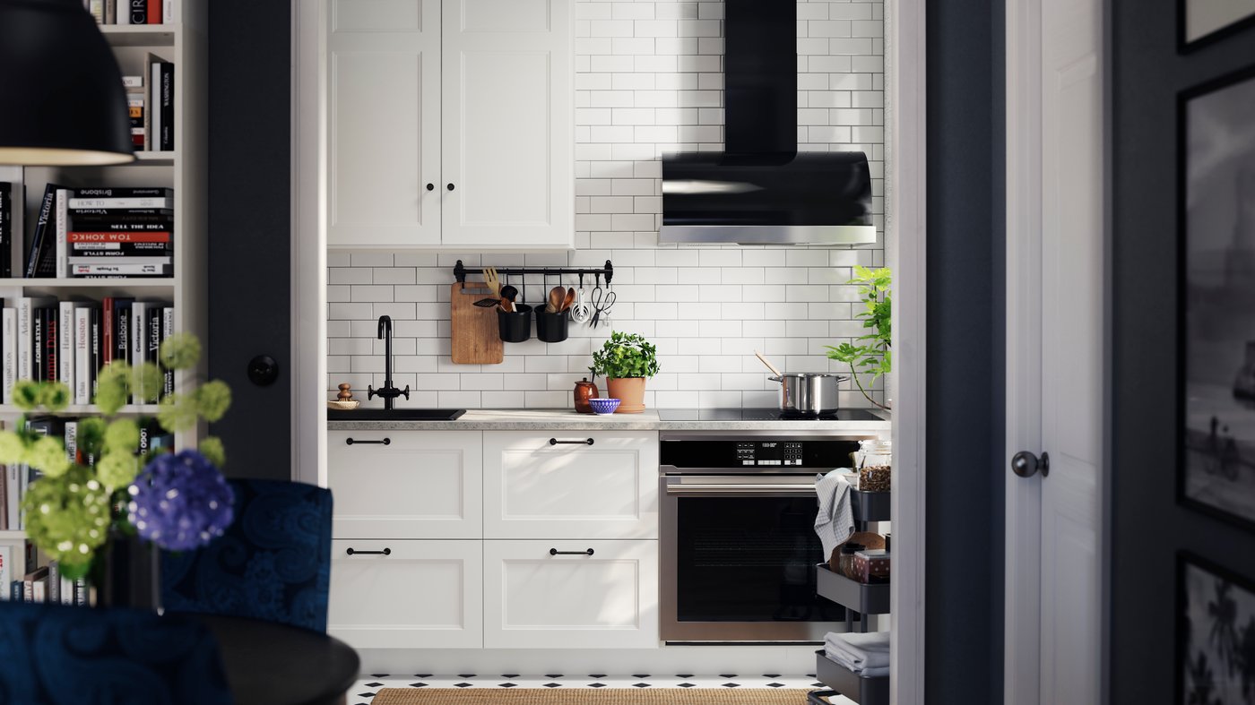 AXSTAD Kitchen With Matte White Kitchen Fronts - IKEA CA