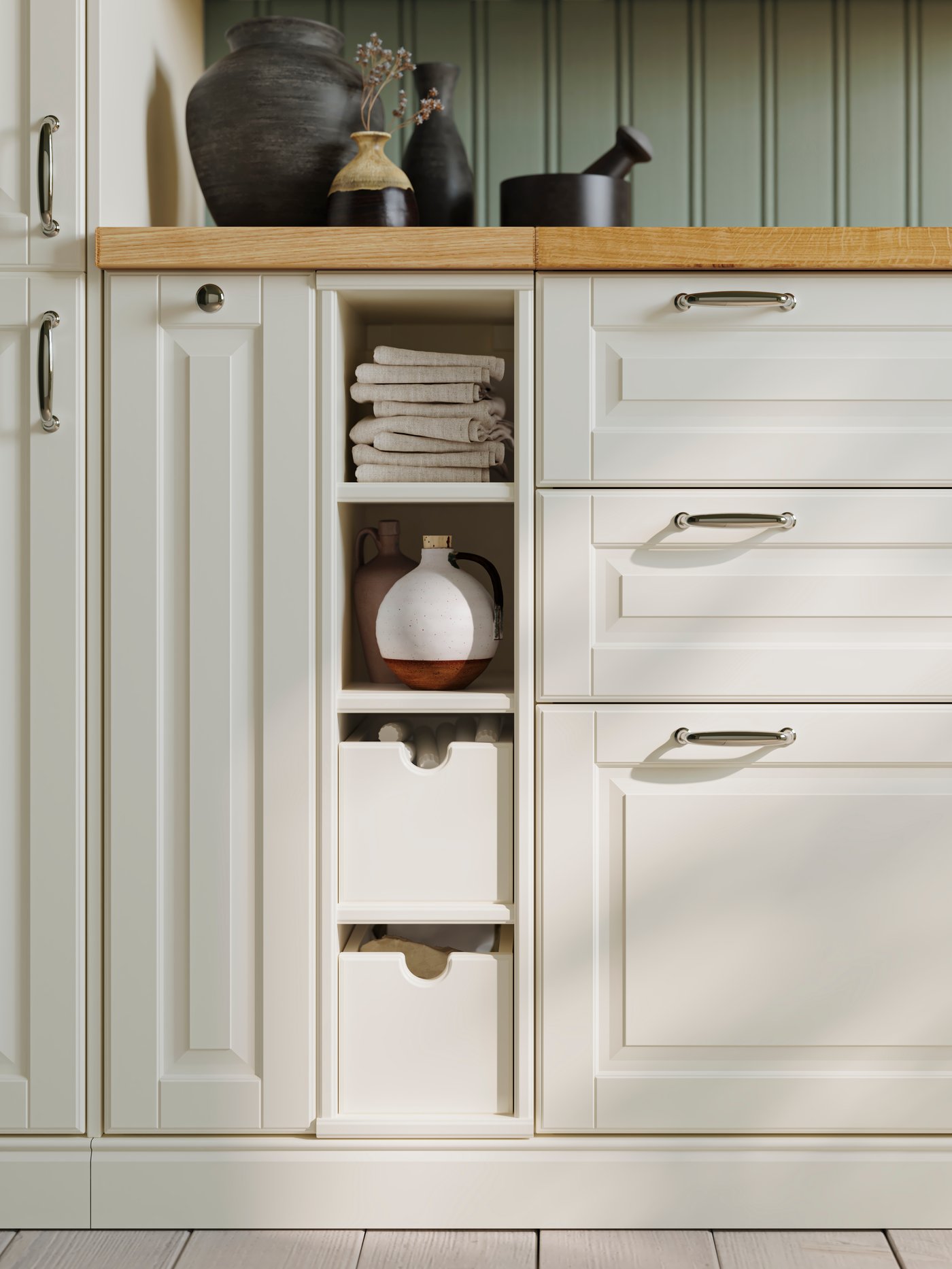 Off-White Bevelled Kitchen - METOD Kitchen System - IKEA UK