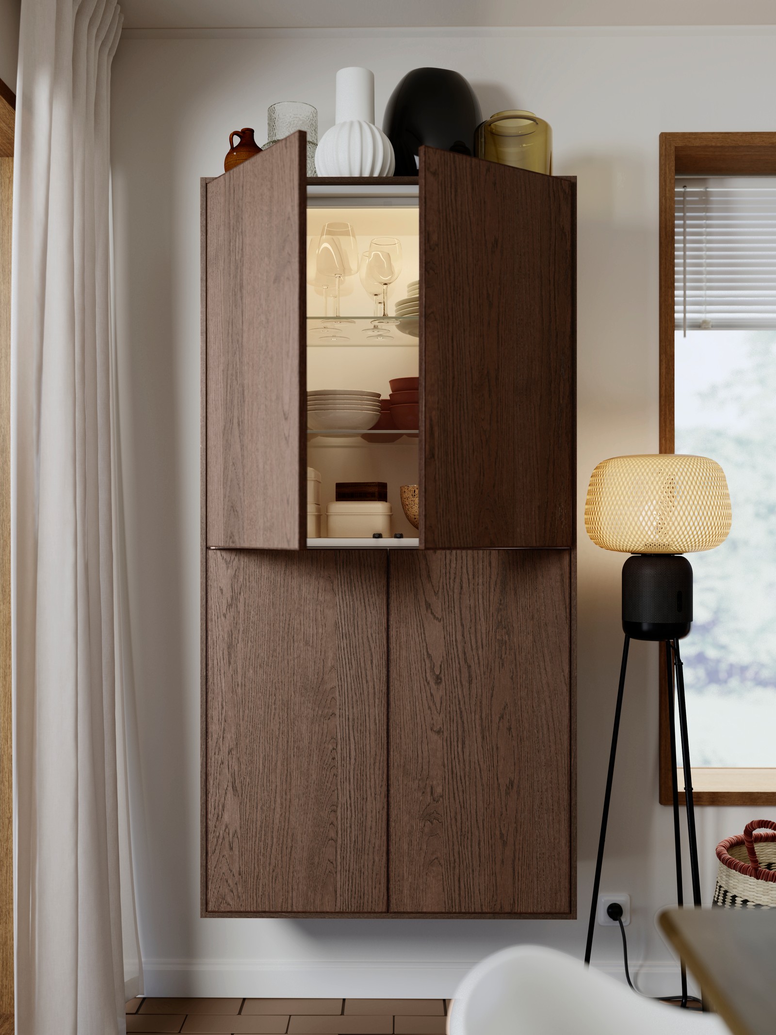 Enjoy a VOXTORP and SINARP combo in brown nuances - IKEA UK