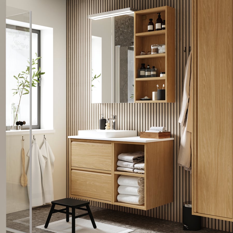 HAGAAN open cabinet oak effect 40x48x63 cm IKEA Ireland