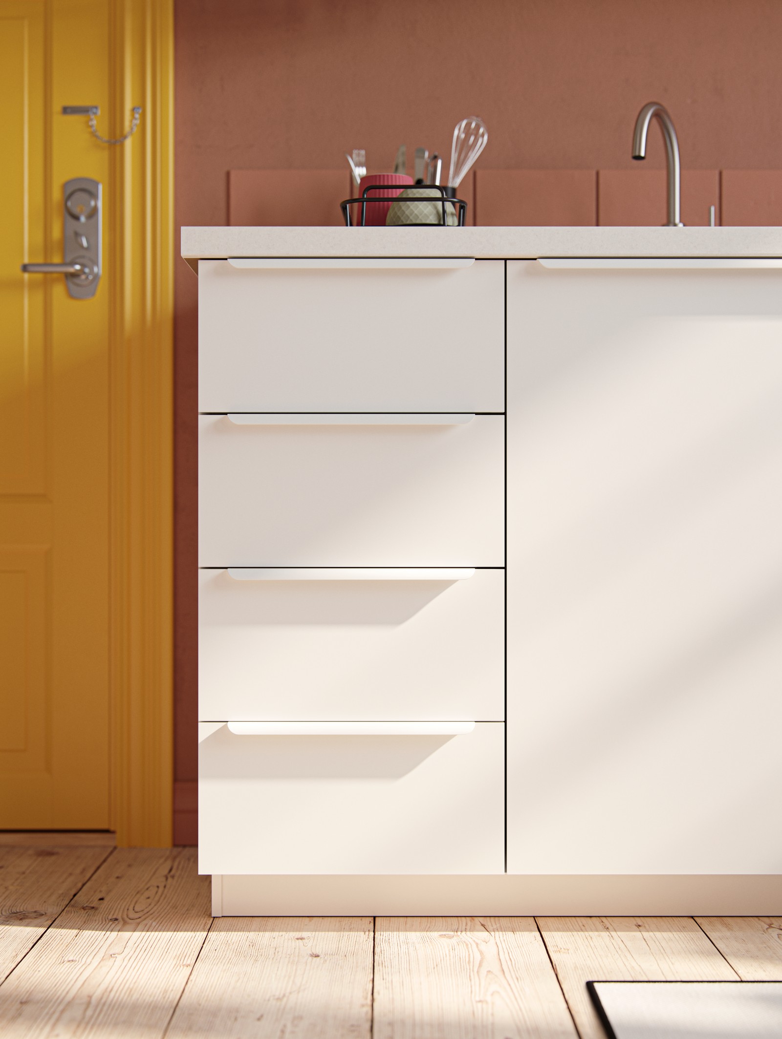 VALLSTENA white kitchen fronts - IKEA Norway