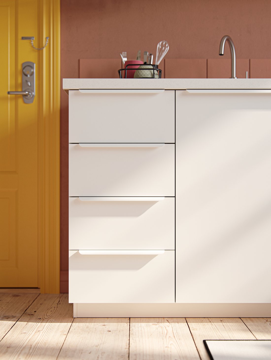 Weiße Küchenfront von VALLSTENA - IKEA Deutschland