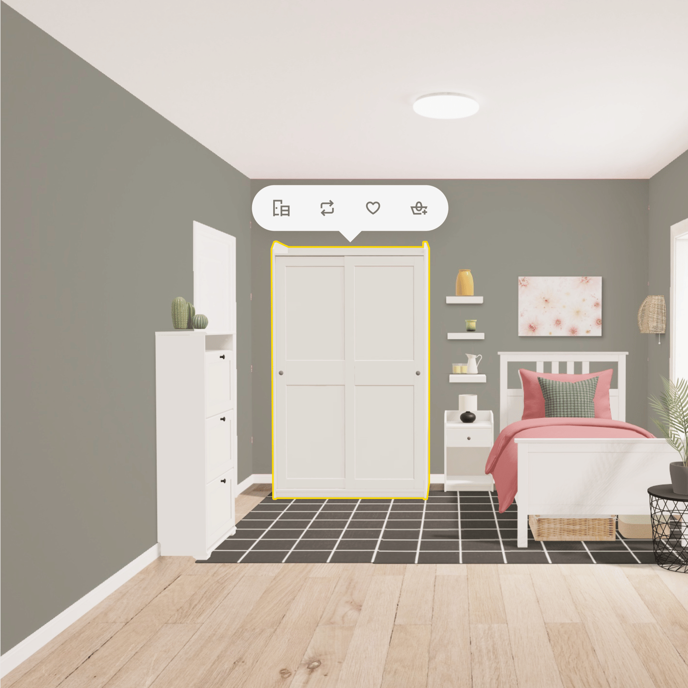 RAKKESTAD wardrobe with 2 doors, black-brown, 311/8x691/4" - IKEA