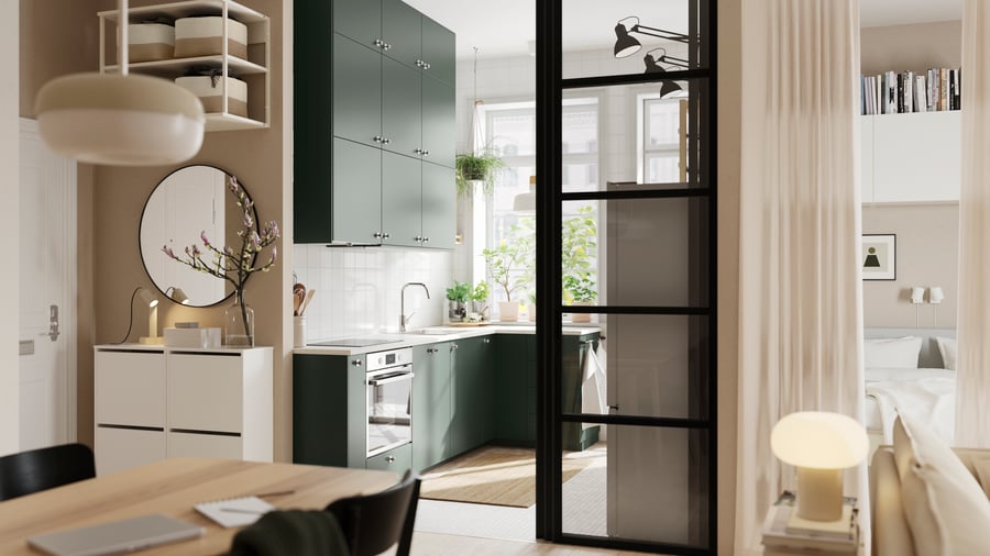 The appeal of deep green HAVSTORP kitchen fronts - IKEA