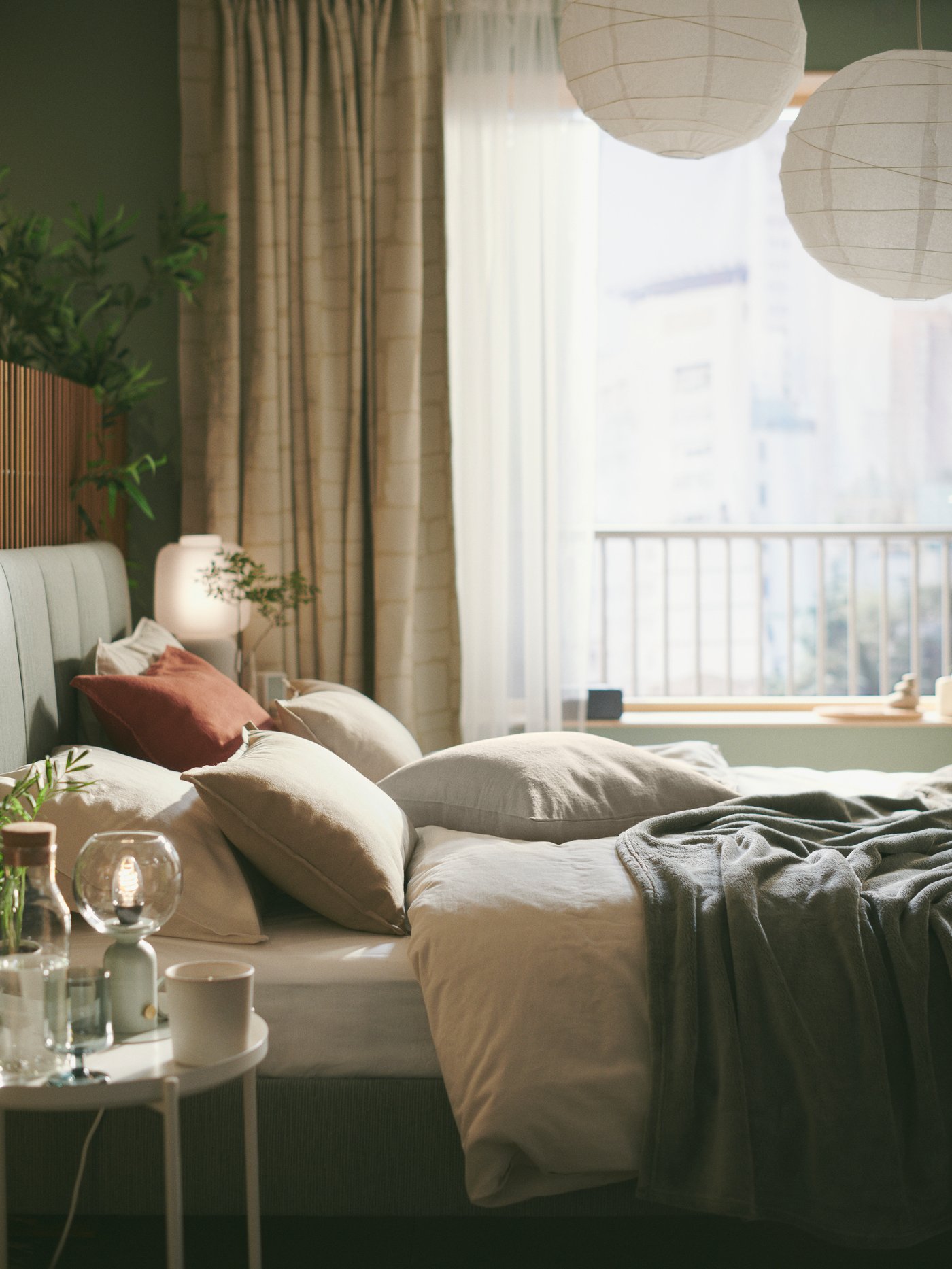 Inspiration för ett grönt sovrum - IKEA