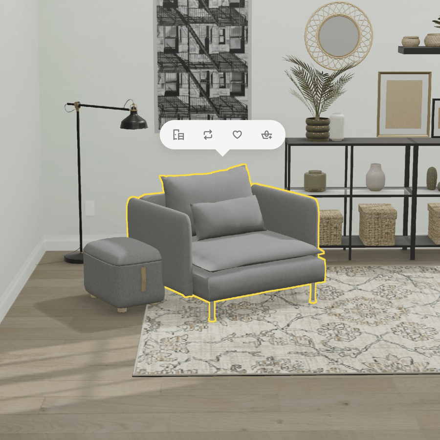 DYVLINGE swivel chair, Kelinge black - IKEA