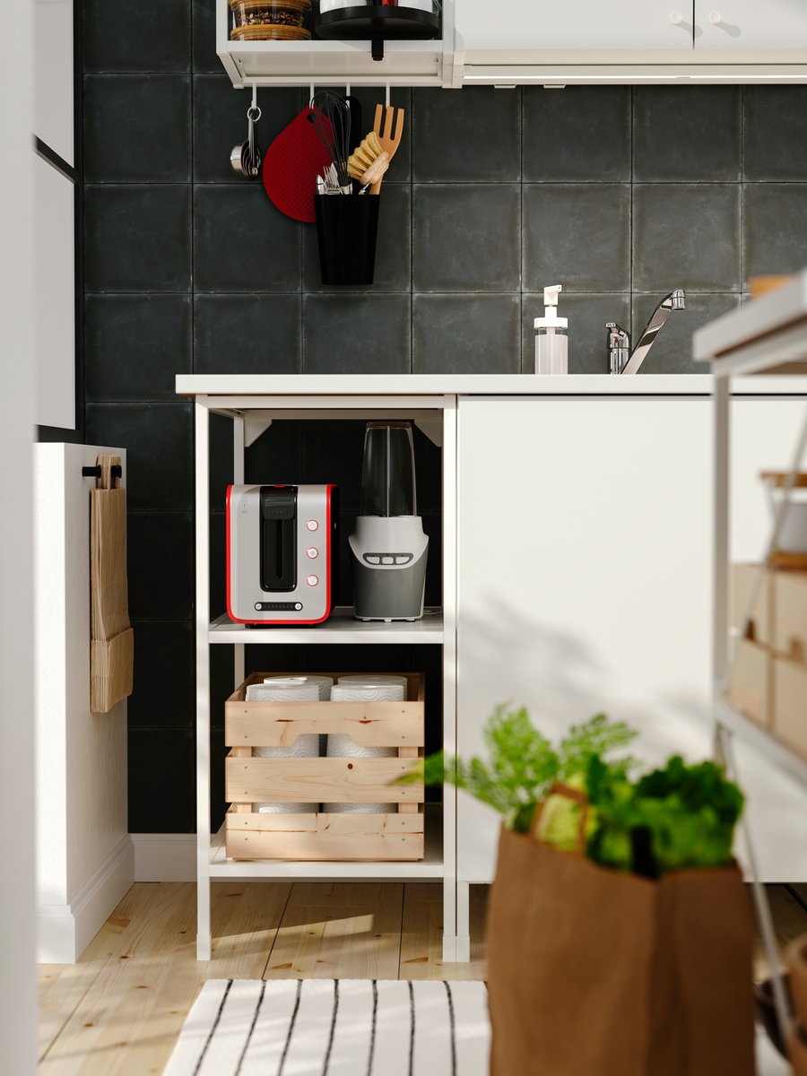 Explore the ENHET Kitchen System with Open-Storage Frames - IKEA