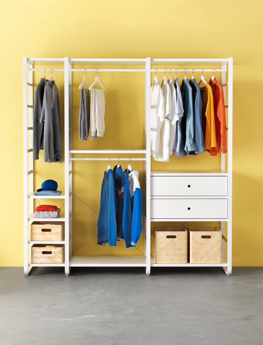 ELVARLI Post, white, 222-350 cm (871/4-1373/4") - IKEA CA