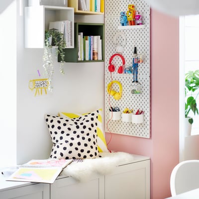 Tout ranger avec des panneaux perforés SKÅDIS - IKEA