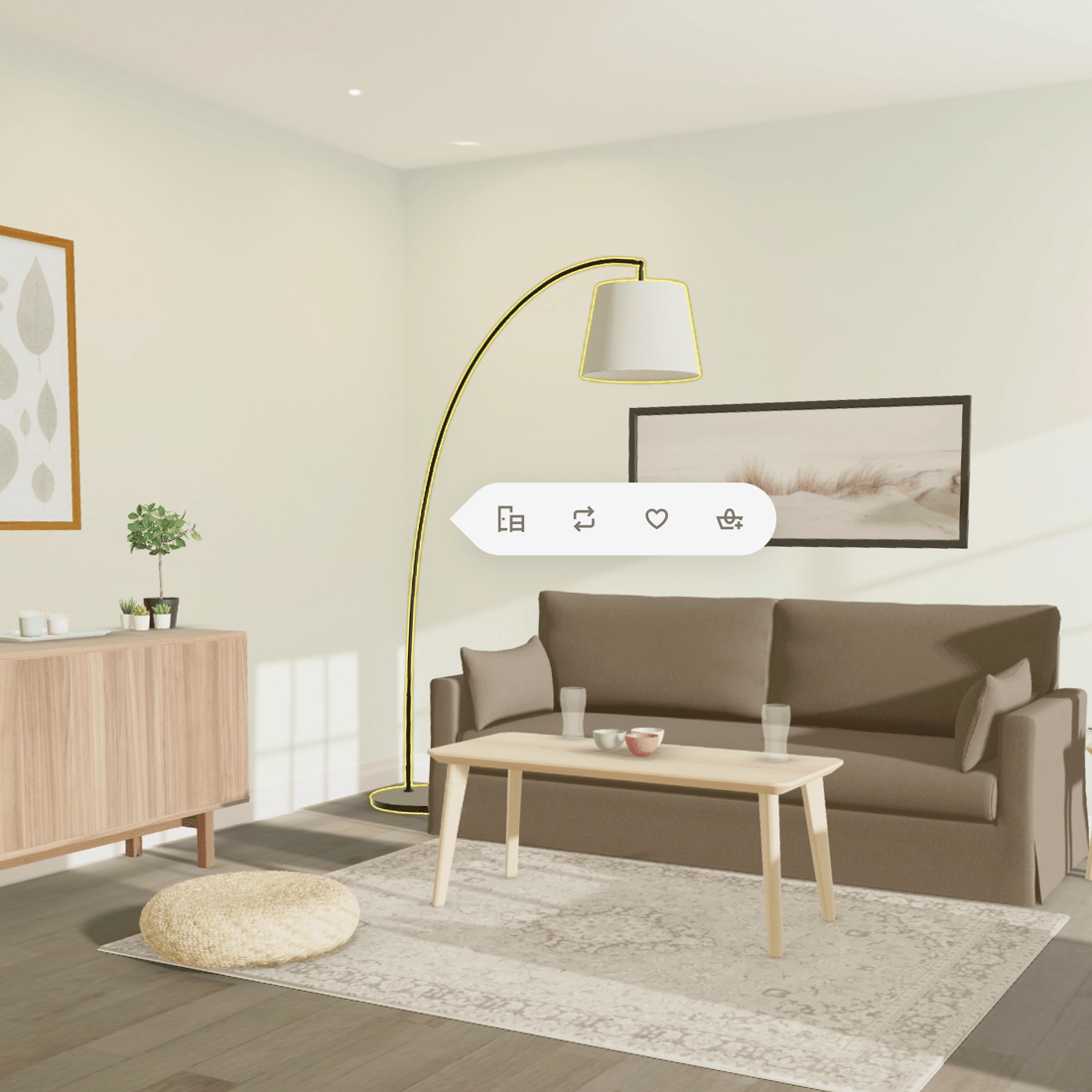 VARMBLIXT LED wall/mirror lamp, dimmable/bronze color round - IKEA