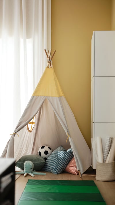 Tre enkla sätt att bygga en koja inomhus för barn - IKEA