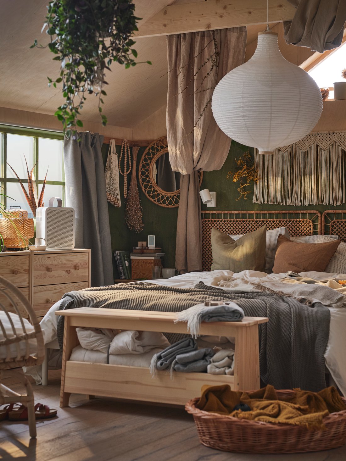 How to Decorate a Boho Style Bedroom - IKEA CA