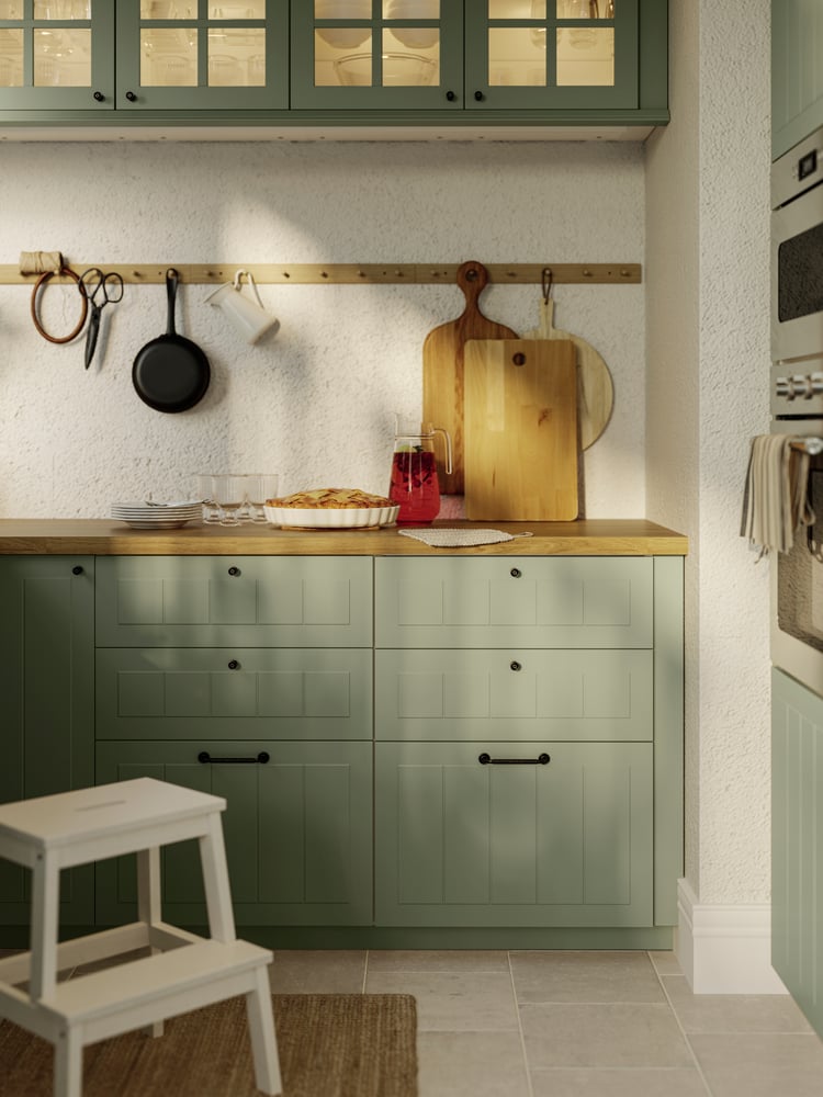 Matt Sage Green Kitchen - METOD Kitchen Systems - IKEA UK