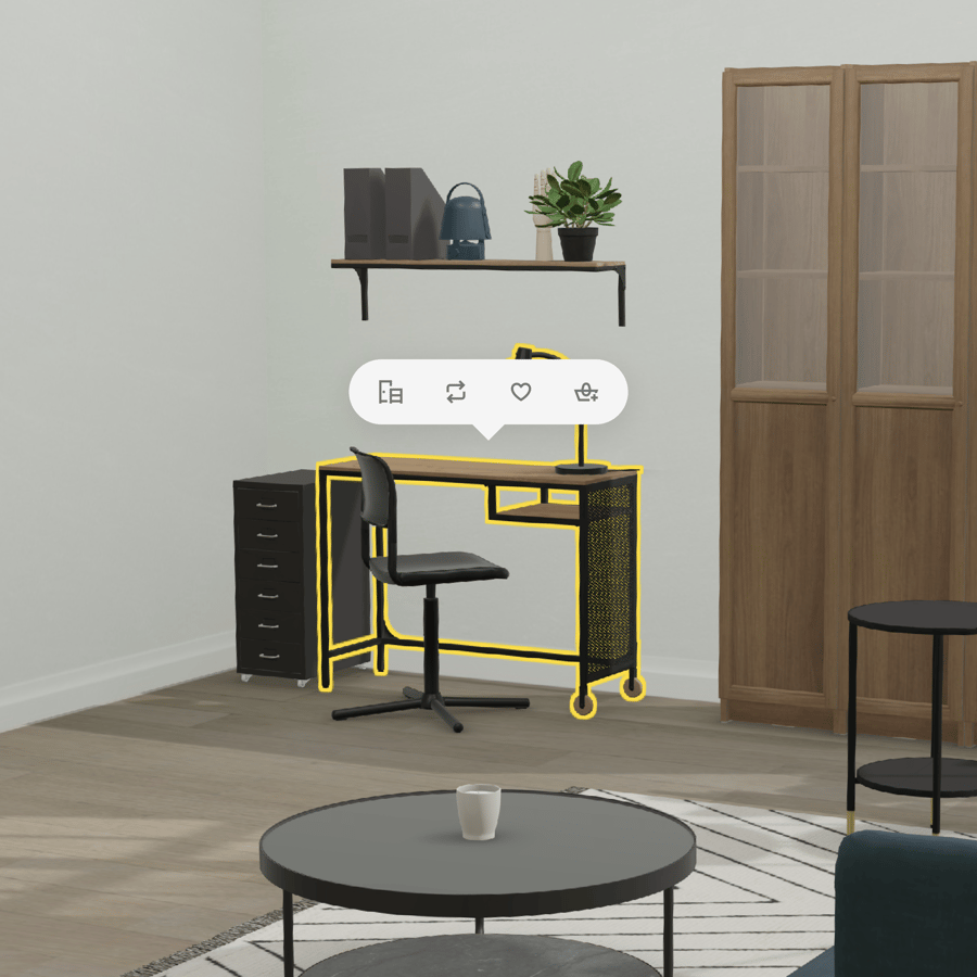 TORALD desk, white, 255/8x153/4" - IKEA