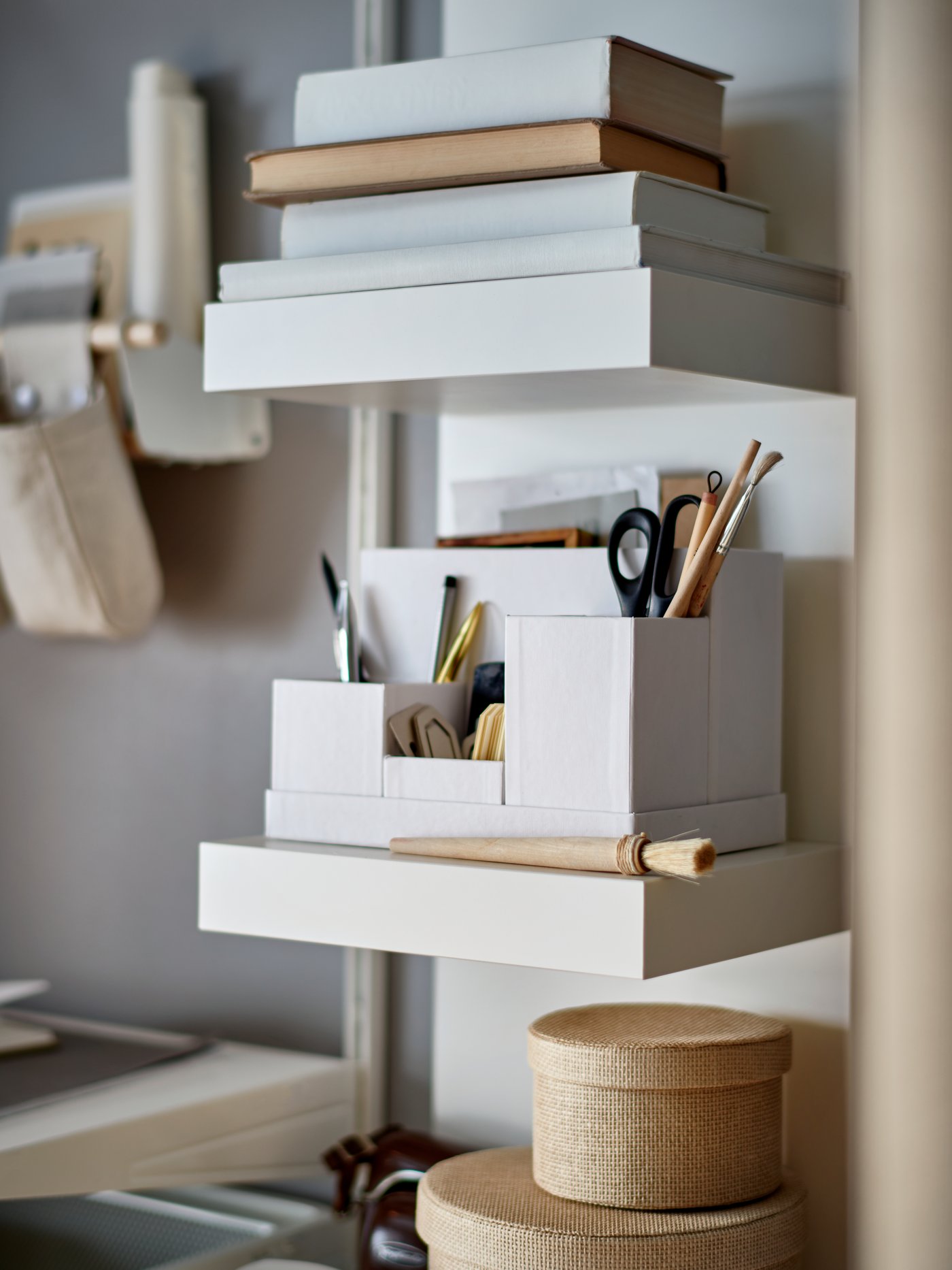 Bedroom home workspace ideas for privacy and focus - IKEA