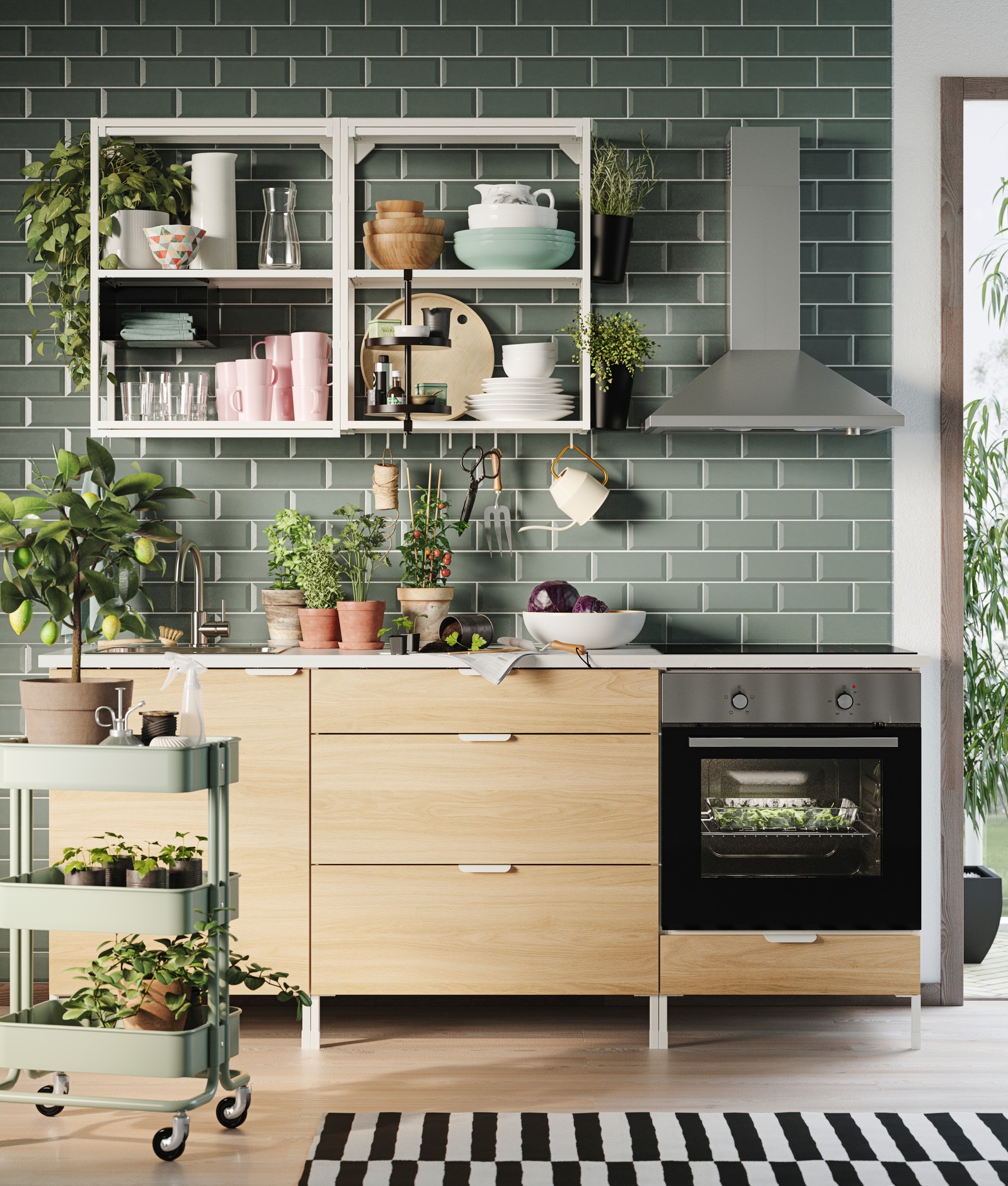 Wood Kitchen - Oak Kitchen - Brown Kitchen - IKEA