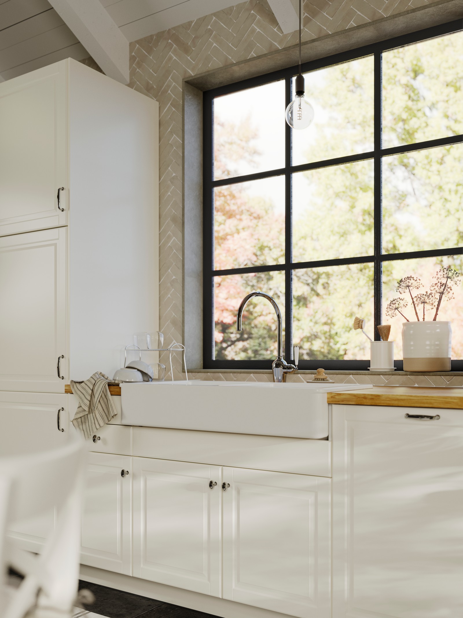 Find out about BODBYN off-white kitchen fronts - IKEA