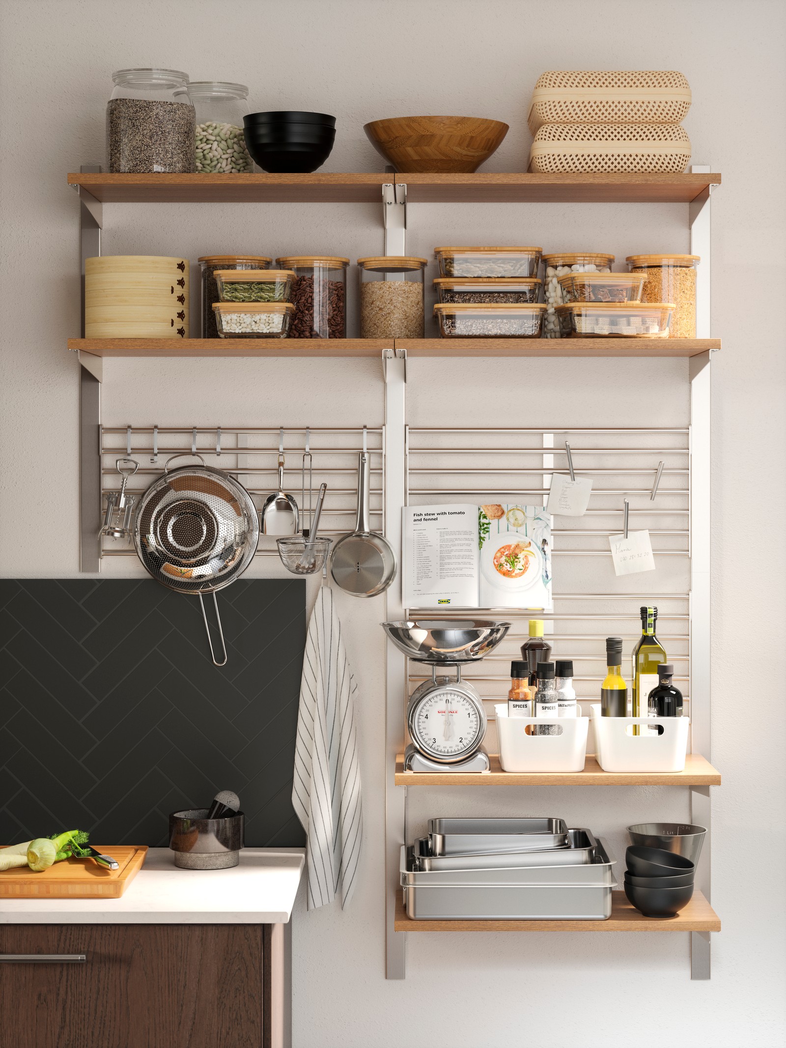 Wall Storage For Kitchen | Spice Racks, Wall Shelves & More - IKEA