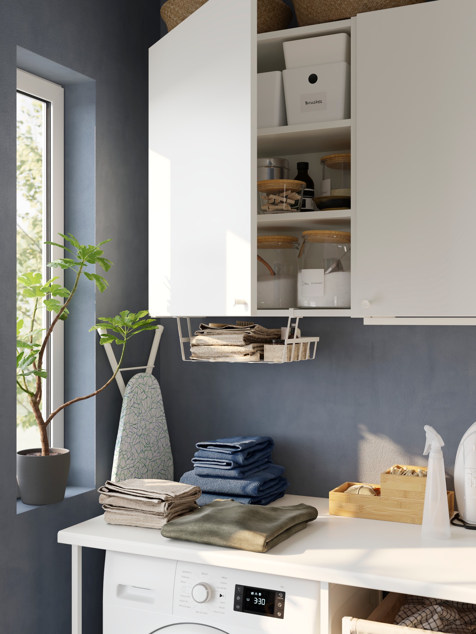 Complete laundry set-up for washing, drying & storage - IKEA