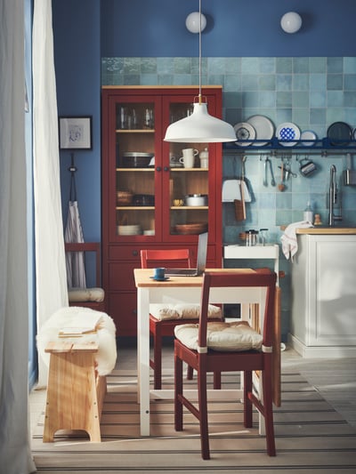 A traditional Swedish cottage-style dining room - IKEA