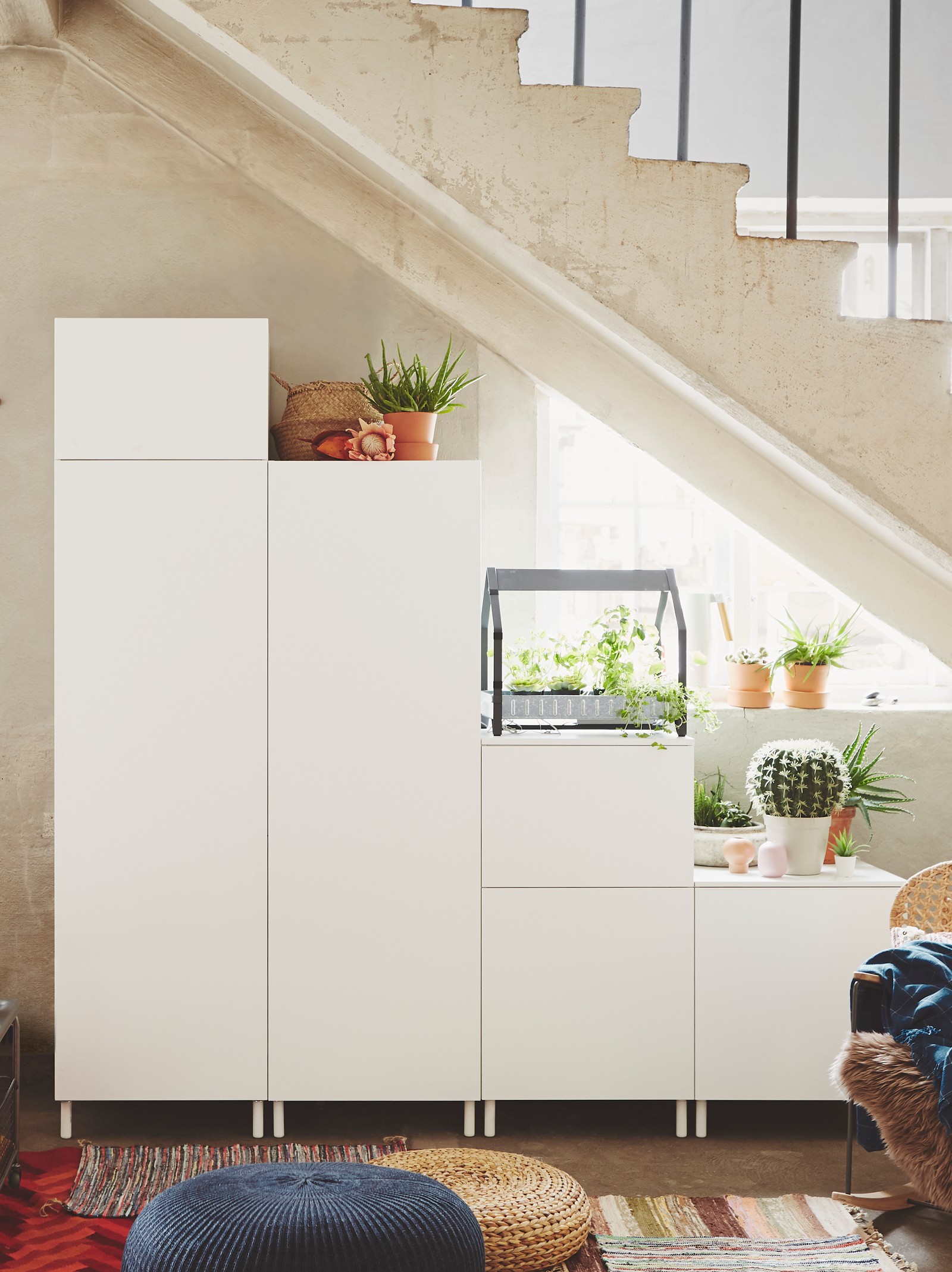 Inspiration för förvaring under trappan - IKEA