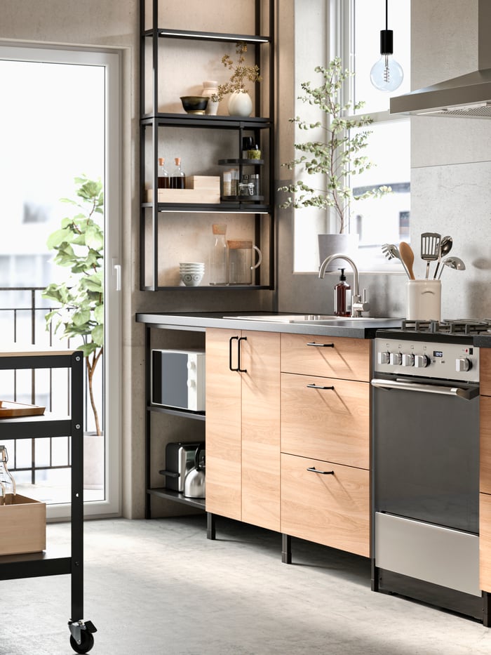 ENHET Kitchen System with Open-Storage Frames - IKEA CA