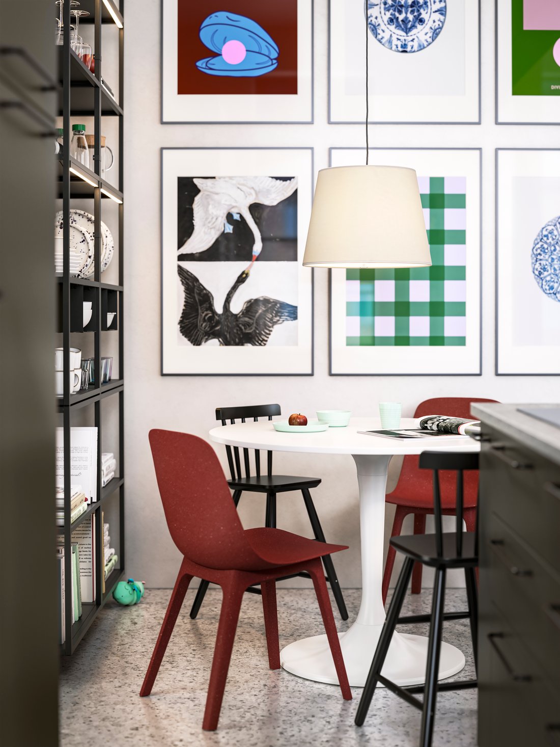 An open kitchen design with playful contrasts - IKEA UK