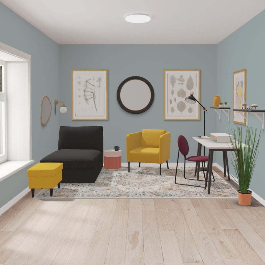 STRANDMON Wing chair, Nordvalla dark grey - IKEA