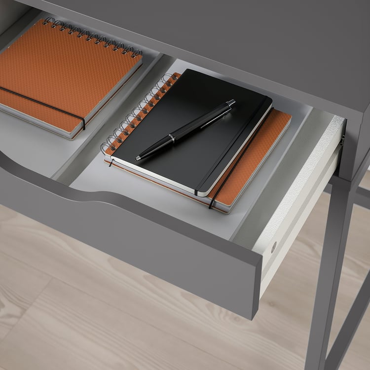 ALEX desk, dark grey, 132x58 cm - IKEA Finland