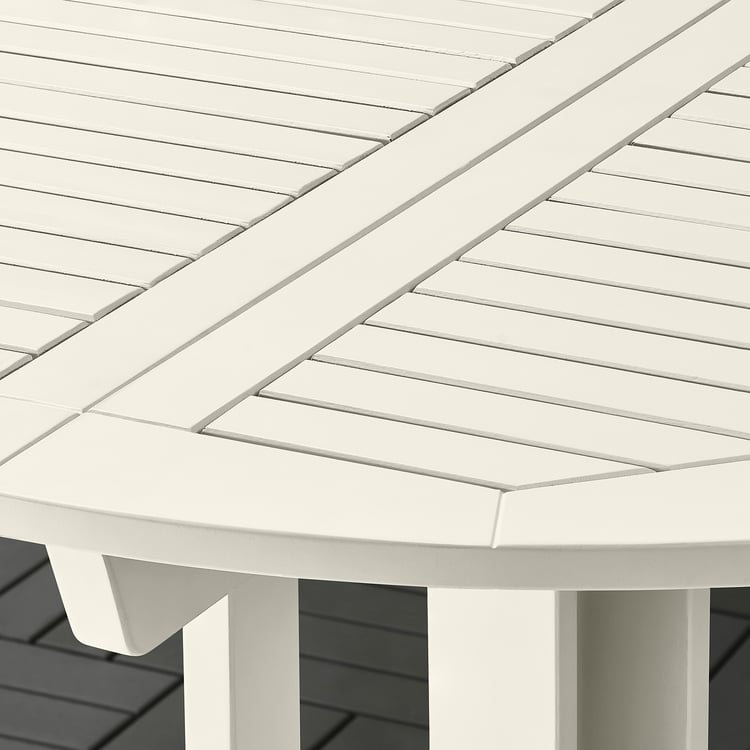 BONDHOLMEN table, outdoor, white/beige, 108 cm - IKEA Finland