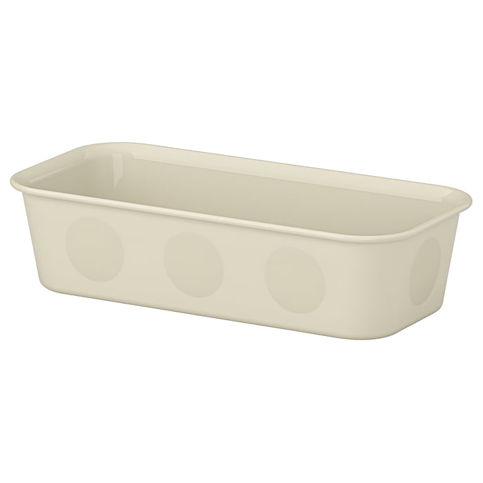 NOJIG organiser, plastic/beige, 10x20x5 cm - IKEA Finland