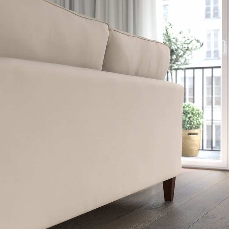 EKHOLMA 4 istuttava kulmasohva avopäädyllä, Hakebo beige - IKEA