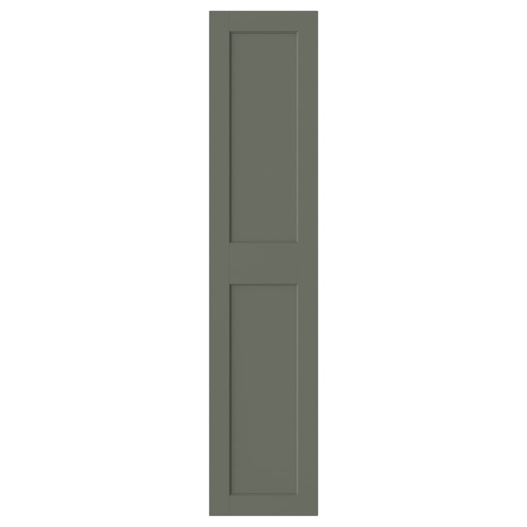 GRIMO ovi + saranat, harmaanvihreä, 50x229 cm - IKEA