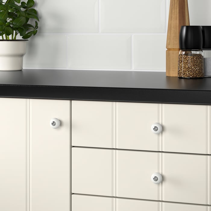 HISHULT Vedin, posliinia valkoinen, 23 mm - IKEA