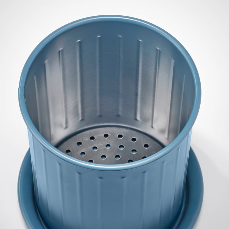 VÄLVÅRDAD aterinteline, tumma harmaansininen/sinkitty, 13 cm - IKEA