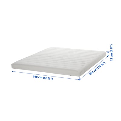 ÅFJÄLL matelas en mousse, ferme/blanc, 140x190 cm - IKEA