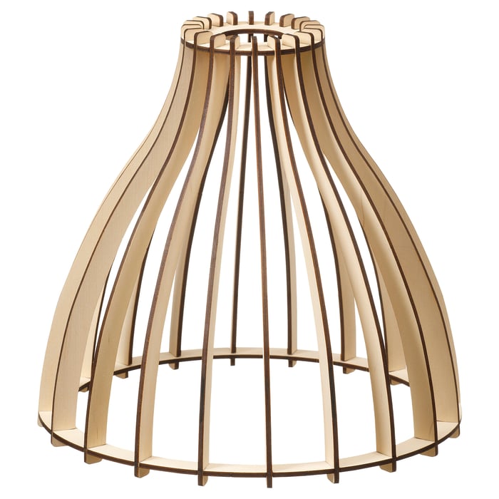 DAGGPUNKT Abat-jour, contreplaqué, 28 cm - IKEA