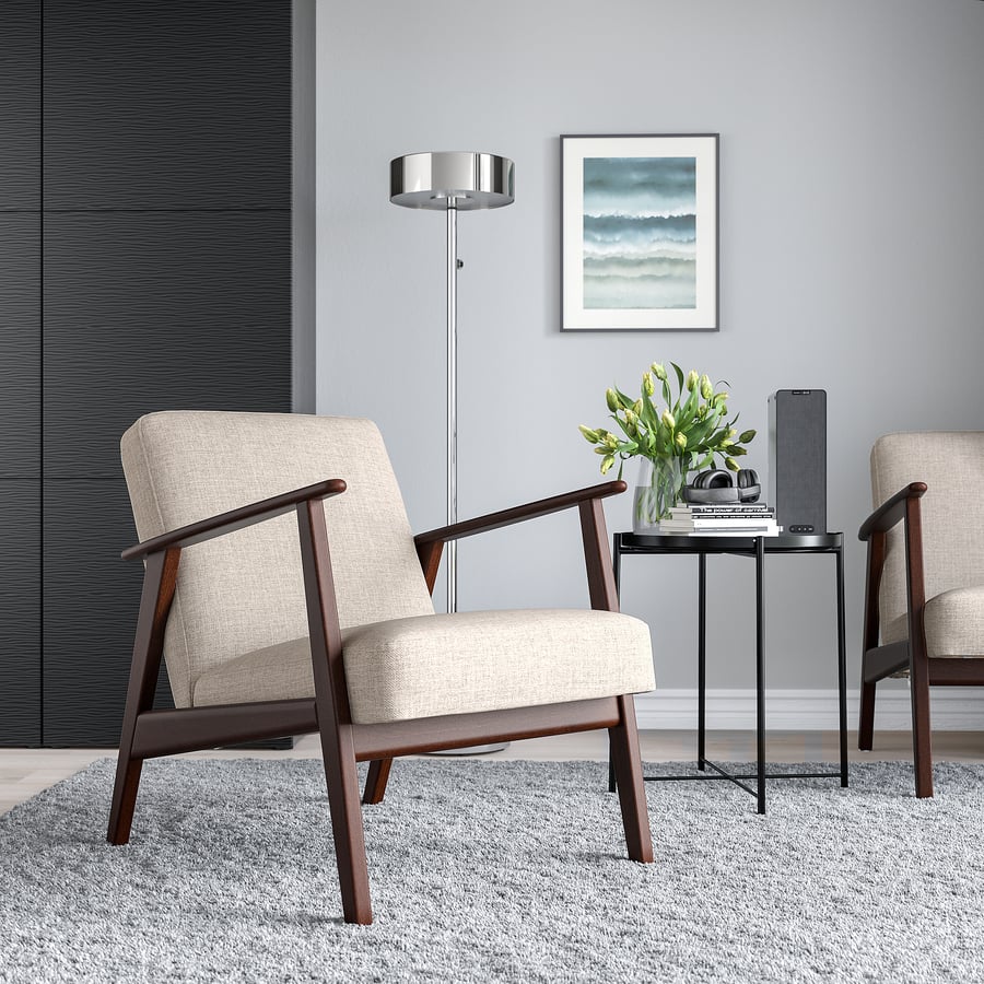 EKENÄSET fauteuil, Kilanda beige clair - IKEA