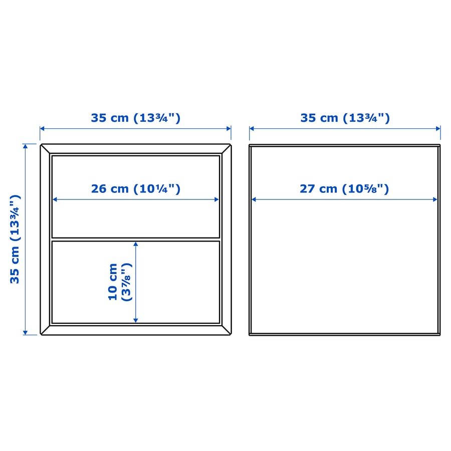 EKET élément mural à 2 tiroirs, blanc, 35x35x35 cm - IKEA