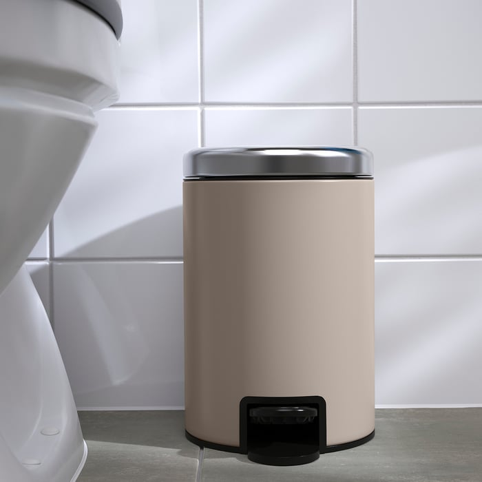 EKOLN poubelle, beige, 3 l - IKEA