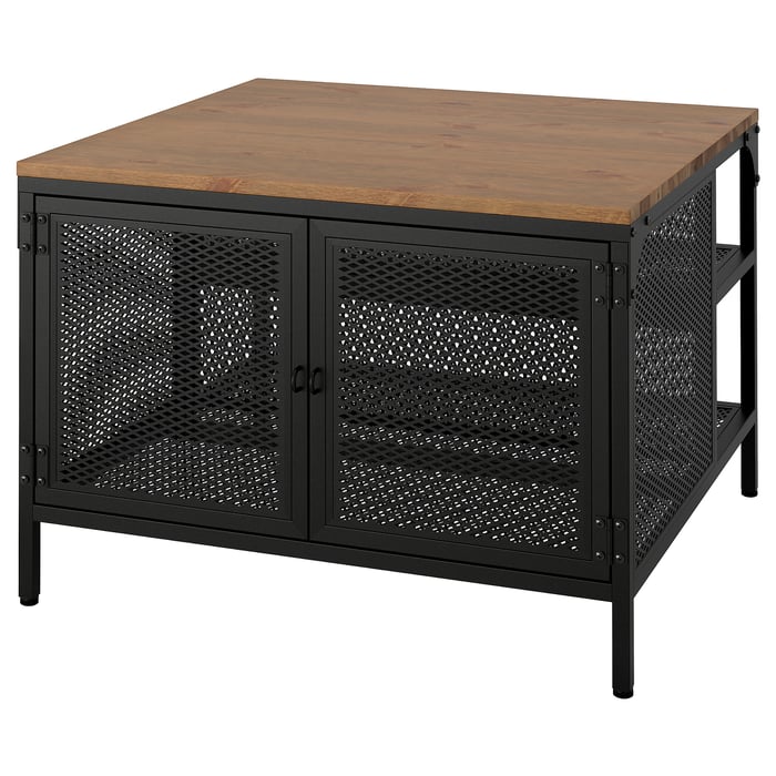 FJÄLLBO table de rangement, noir, 68x68x48 cm - IKEA