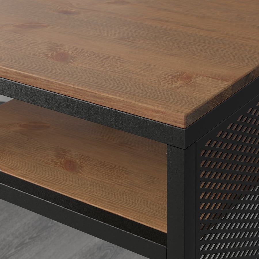 FJÄLLBO table ordinateur portable, noir, 100x36 cm - IKEA