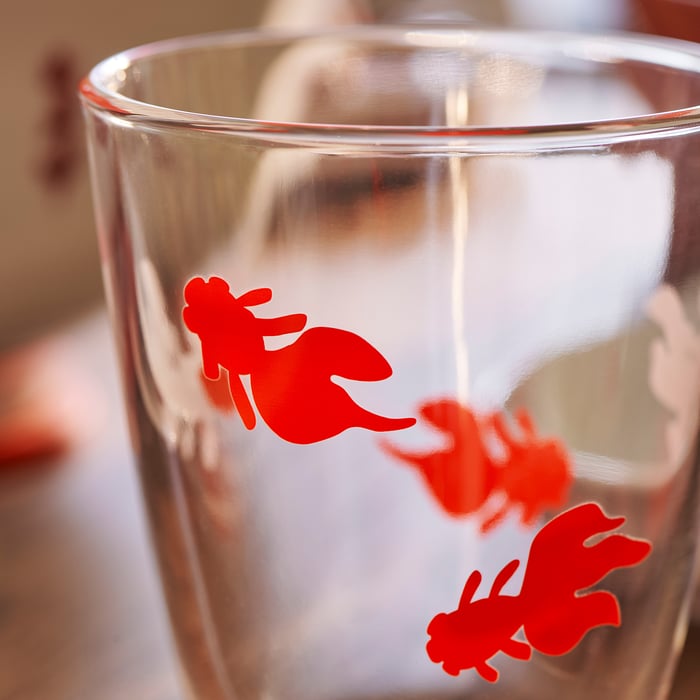 FÖSSTA verre, poisson rouge, 30 cl - IKEA