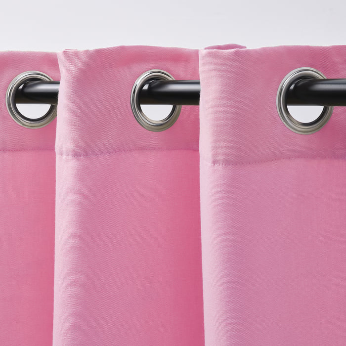 GINSTMOTT rideaux, 2 pièces, rose/avec oeillets, 145x250 cm - IKEA